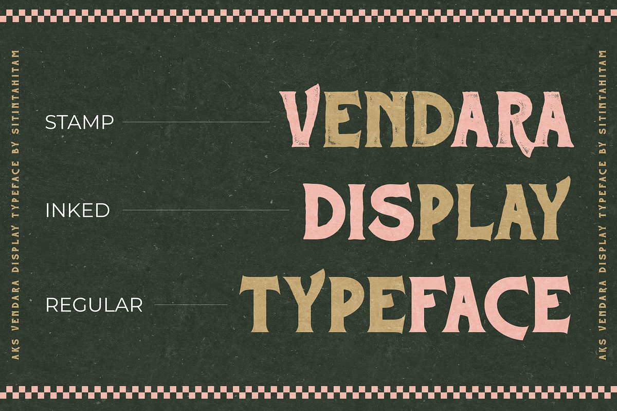Aks Vendara + Extras, a Serif Font by Sitintahitam