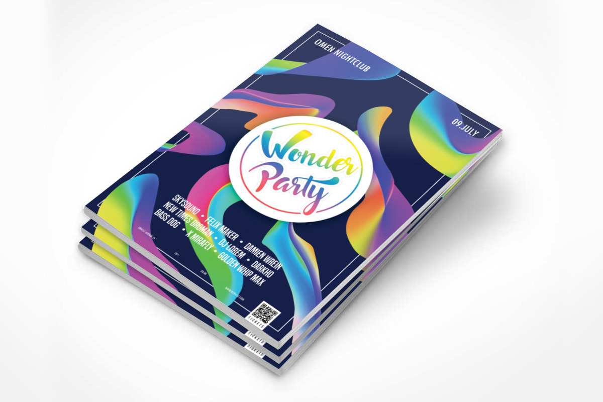 Wonder Party Flyer, a Flyer Template by NeonLeon