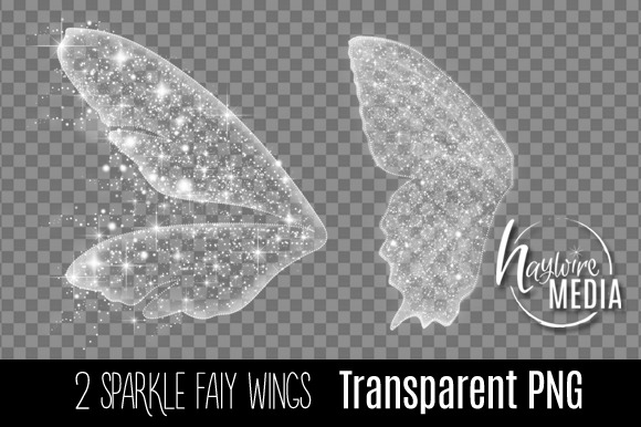 2 Transparent PNG Fairy Wings, a Layer Style Add-On by HaywireMedia ...