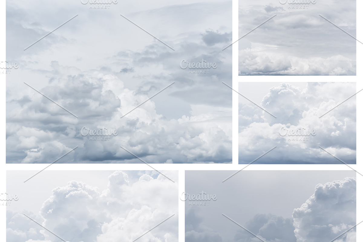 Fluffy clouds containing cloud, clouds, and background, a Nature Photo ...