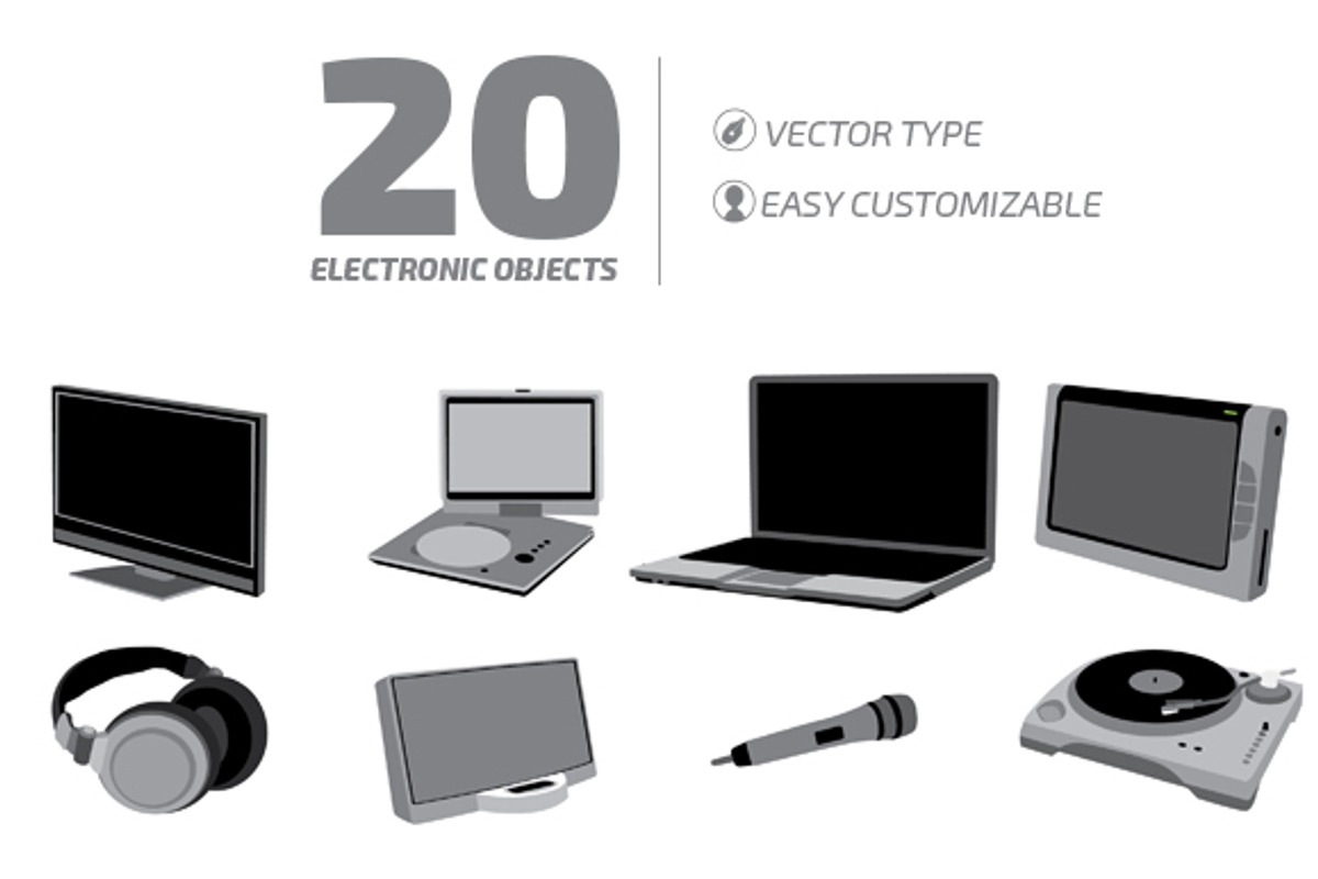 Electronic Objects, a Technology Illustration by Andres Moncayo ...