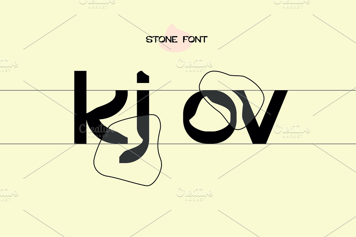 Stone Font, a Sans Serif Font by Mymlan Shop