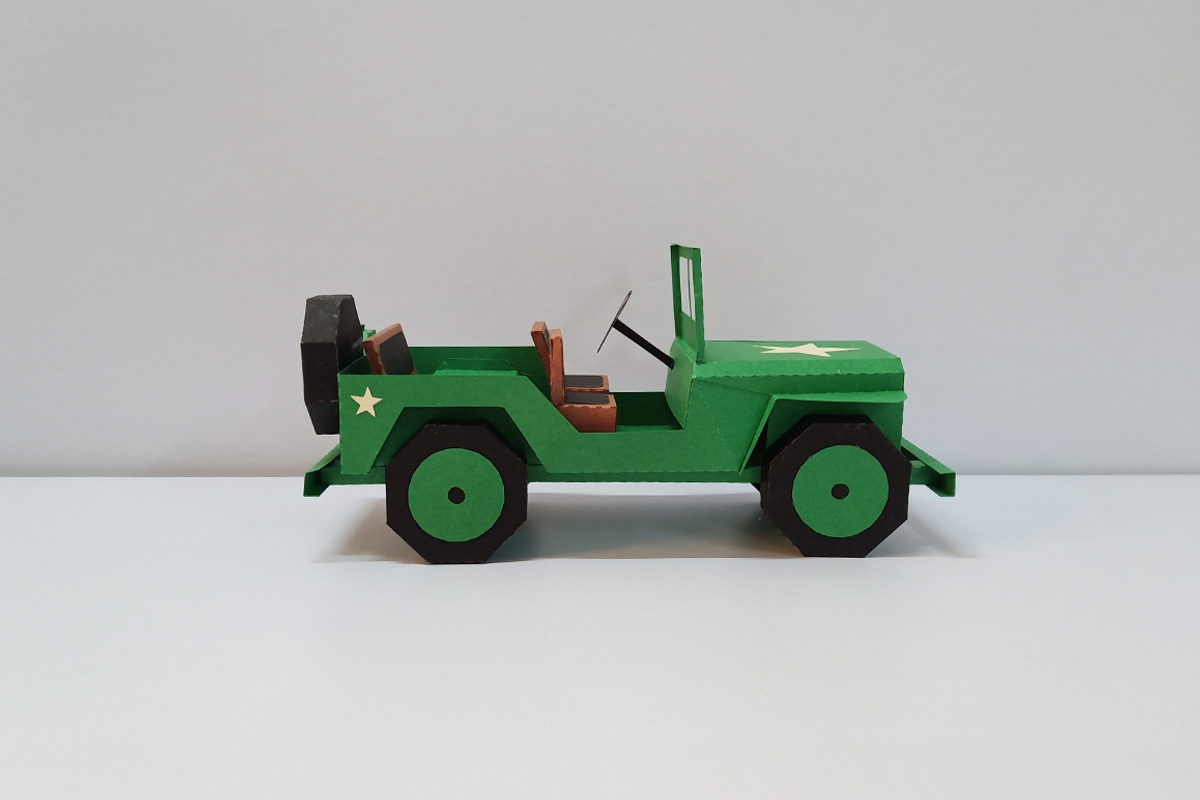 DIY Army Jeep - 3d papercraft, a Templates & Theme by PAPER amaze