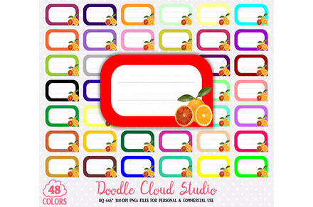 48 Colorful Cherry Labels Clipart, an Education Illustration by Doodle ...