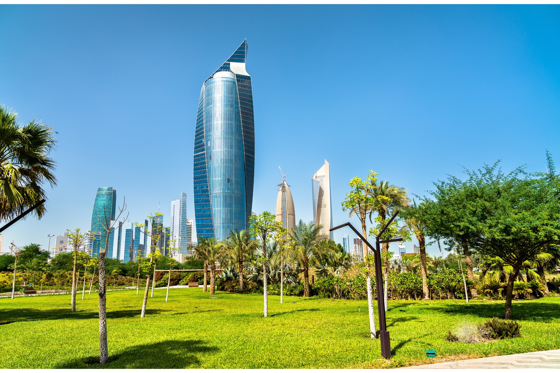 Skyline of kuwait city at al shaheed featuring kuwait, skyline, and, an ...
