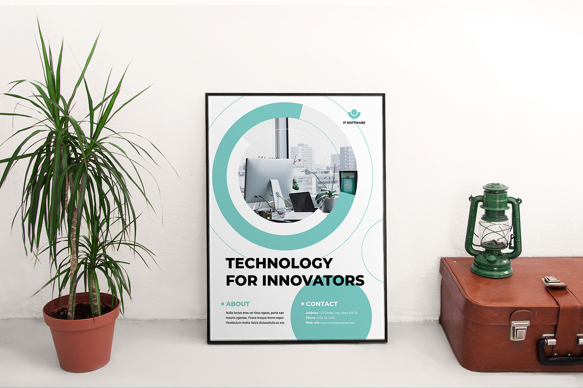 IT Software Poster, a Flyer Template by TemplatesNow!