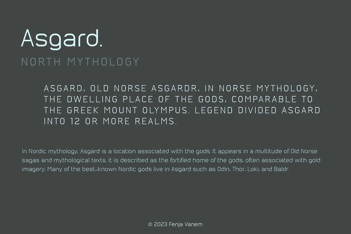 Asgard - Logo and Slogan Font | Creative Market