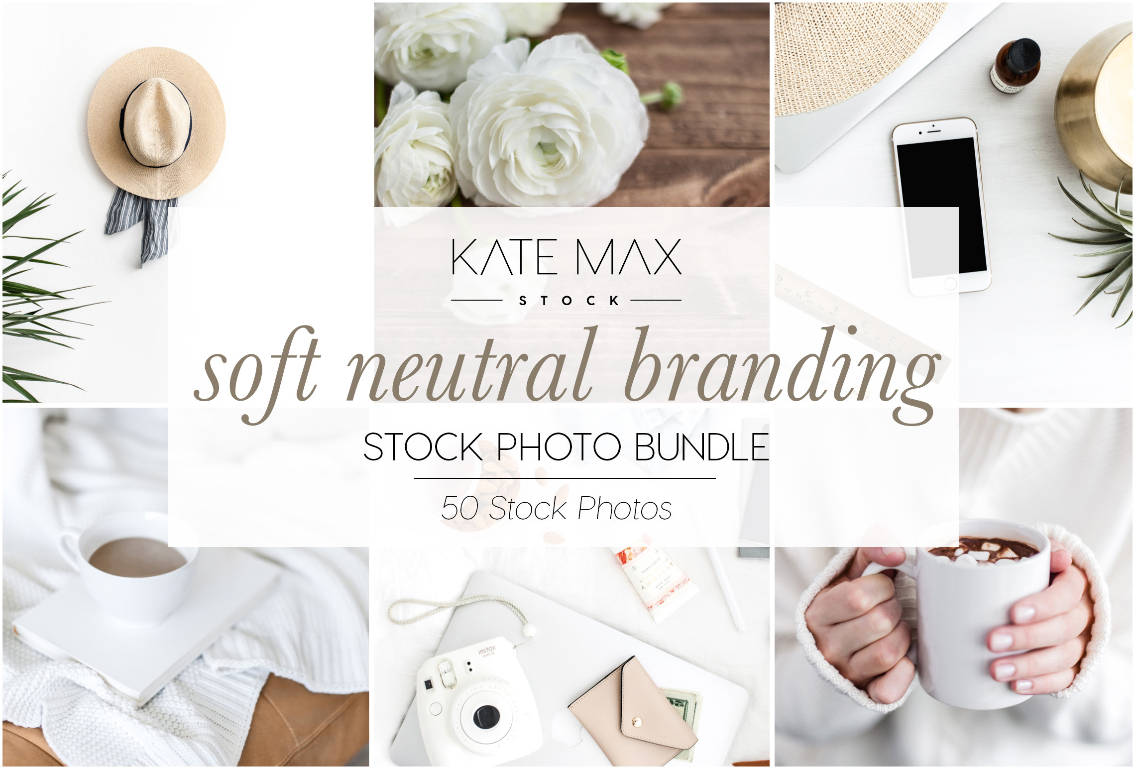 Soft Neutral Stock Photo Bundle, a Mockup by Styled Stock House