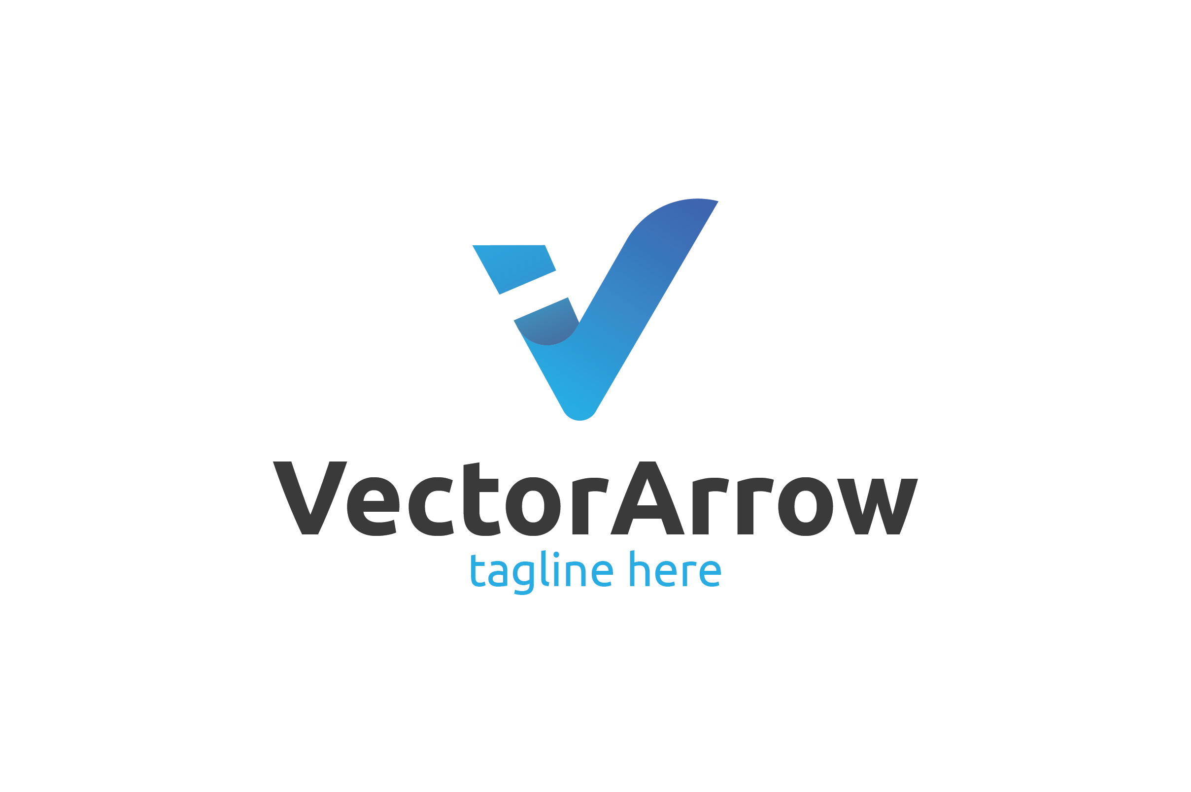V+Arrow Logo, a Branding & Logo Template by RocketArt