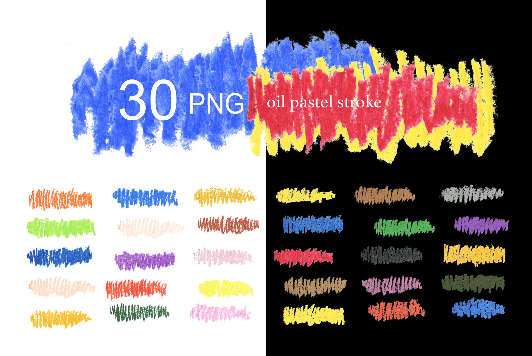 30 PNG oil pastel stroke., a Texture Graphic by Liliia Rudchenko ...