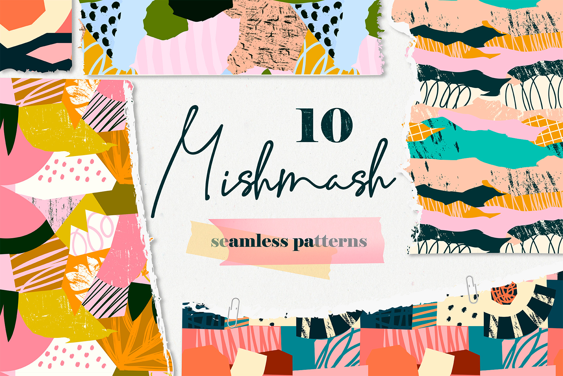 Mishmash patterns, a Pattern Graphic by Twisted Tail