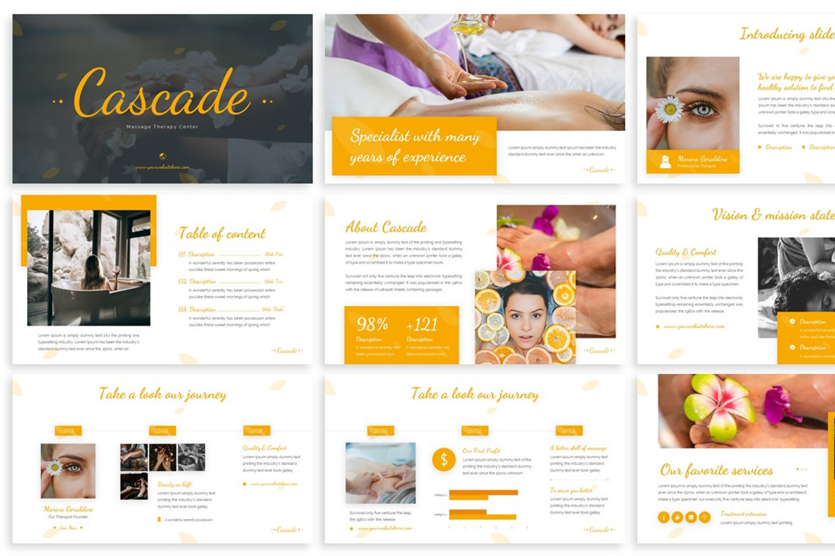Cascade - Beauty Powerpoint Template, a Presentation Template by ...
