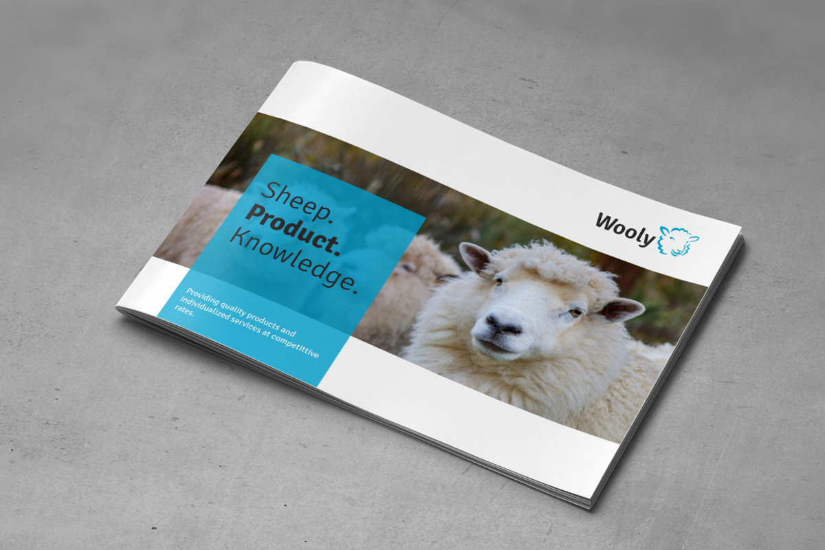 Sheep Farm Brochure A5, a Brochure Template by Rahardi Creative