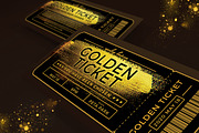 Golden Ticket Invitation, an Invitation Template by Aarley Kaiven