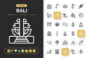 Bali Icons, an Outline Icon by Spacepixel Creative