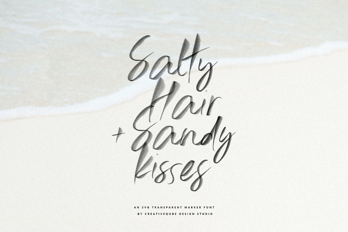 Okay Boldface SVG marker font, a Handwritten Font by Creativeqube Design