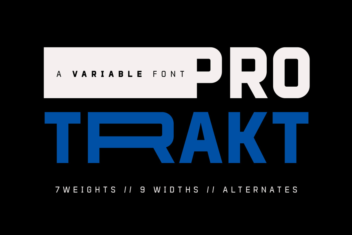 Protrakt Variable, a Font by Arkitype