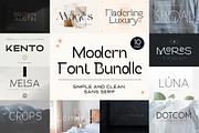 Modern Font Bundle - Clean Sans Font, a Sans Serif Font by Graphicfresh