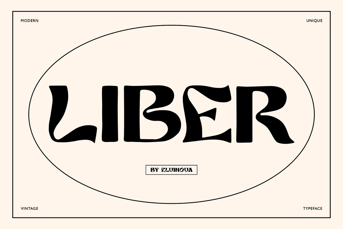 Liber retro font, a Font by elvinova