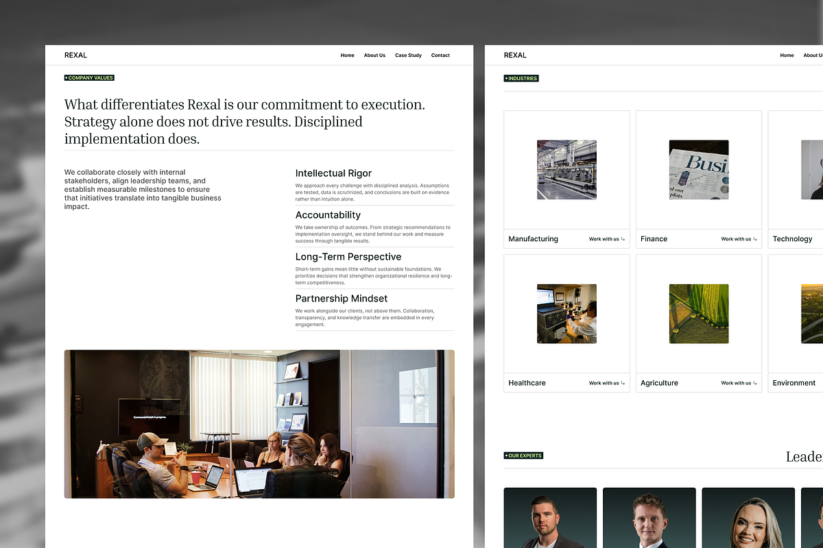 Business Consulting Framer Template, an UI Kit Template by Rozepaars Design