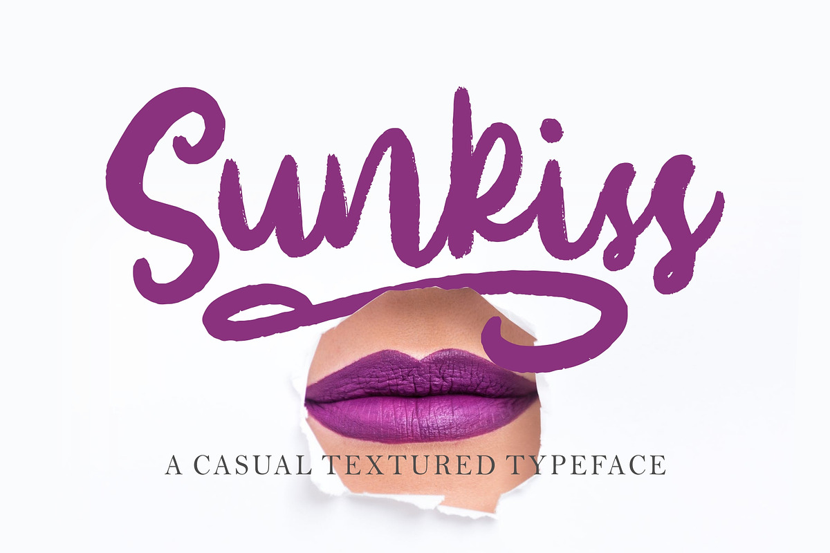 Sunkiss - Natural Script Brushes, a Script Font by Garisman Std