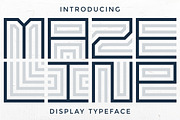 Maze Line Typeface, a Font by PutraCetol Studio