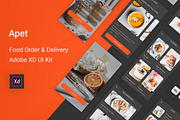 Food Order & Delivery UI Kit (XD), an UI Kit Template by themelove