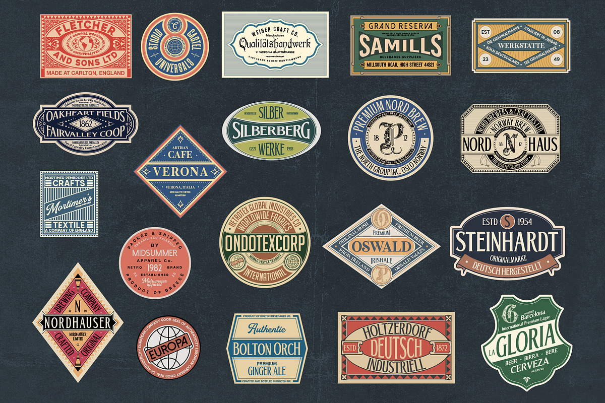 Retro Labels Vol.1, a Branding & Logo Template by Graphicdome