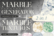 Marble Generator + Marble Textures, a Texture Graphic by Freezerondigital