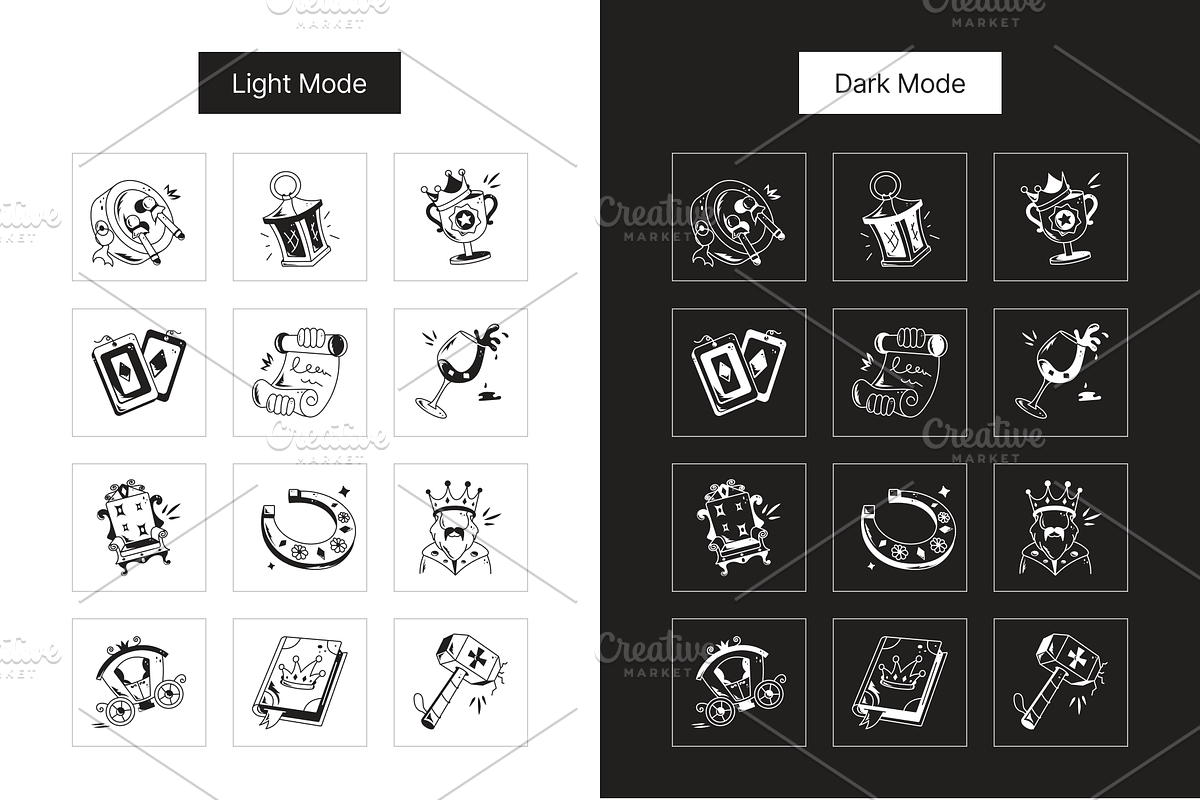 Animated Monarchy Icons