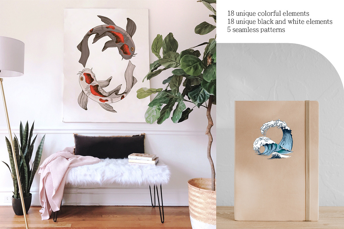 Asian art collection, an Object Graphic by handsketched