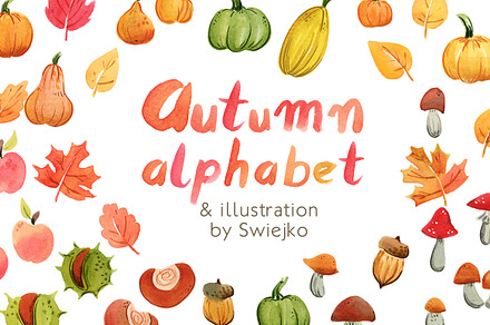Watercolor Alphabet, letters | Illustrations ~ Creative Market