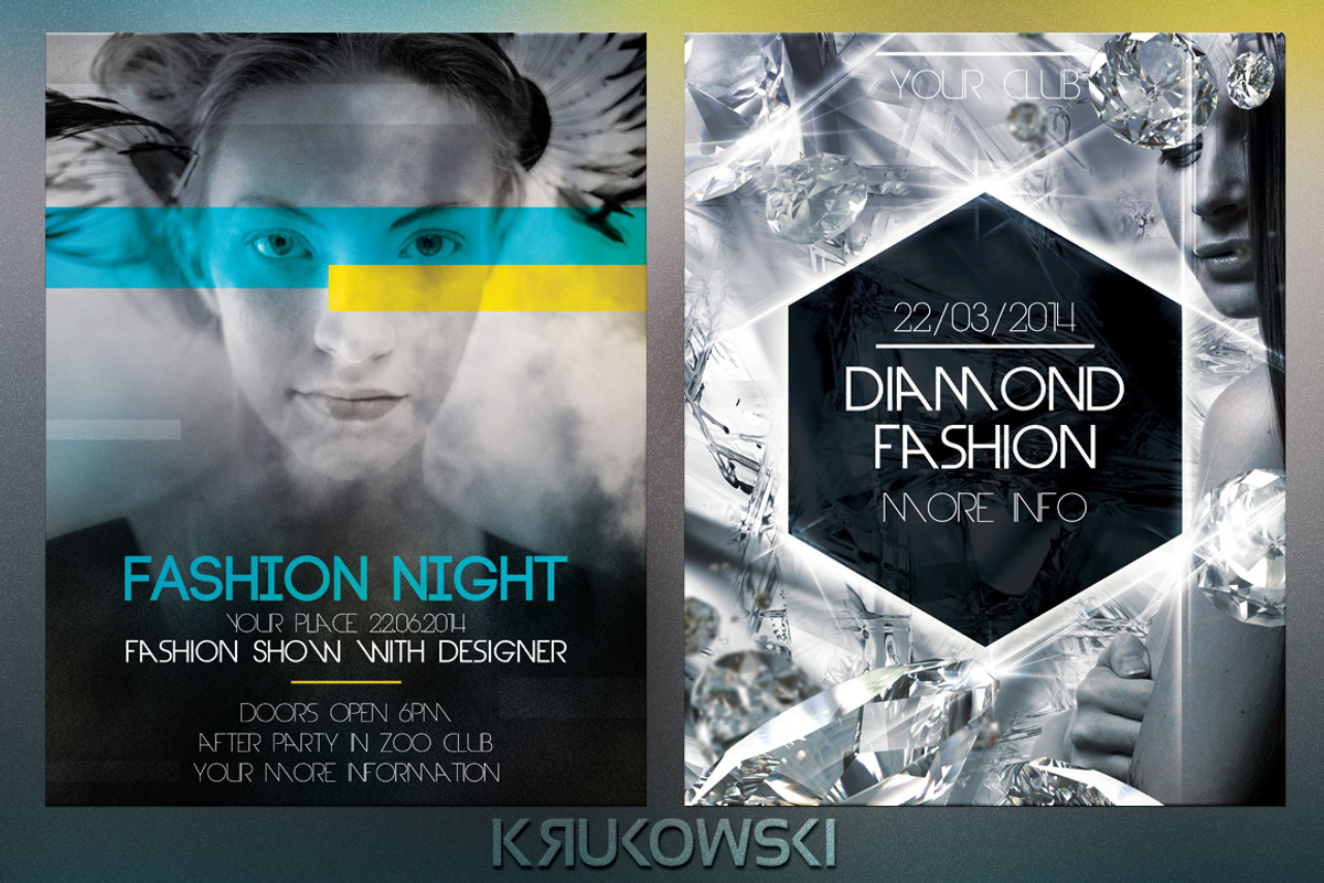 Fashion Flyer Templates Bundle, a Flyer Template by Krukowski Graphics