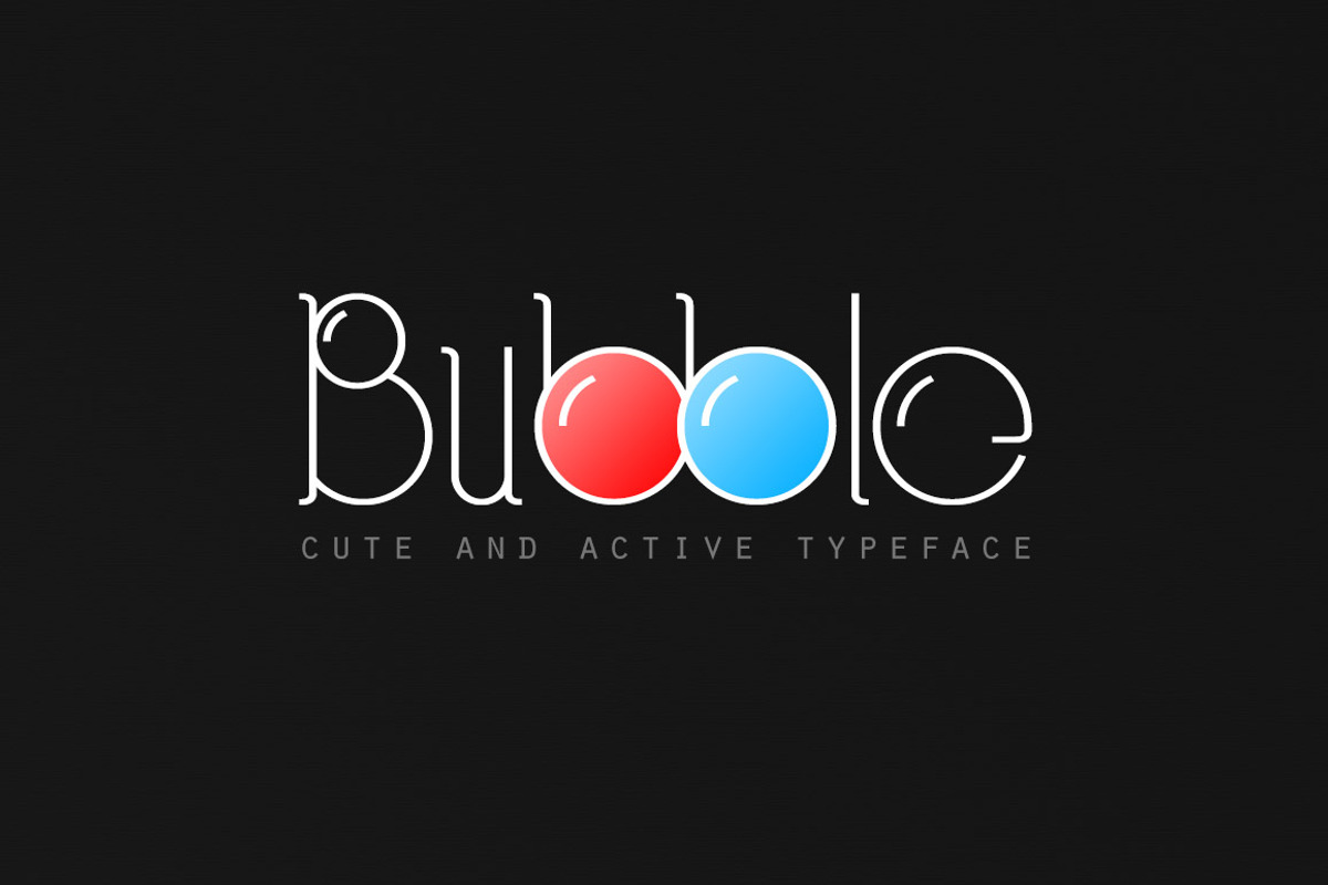 Bubble Typeface, a Font by alphadesign