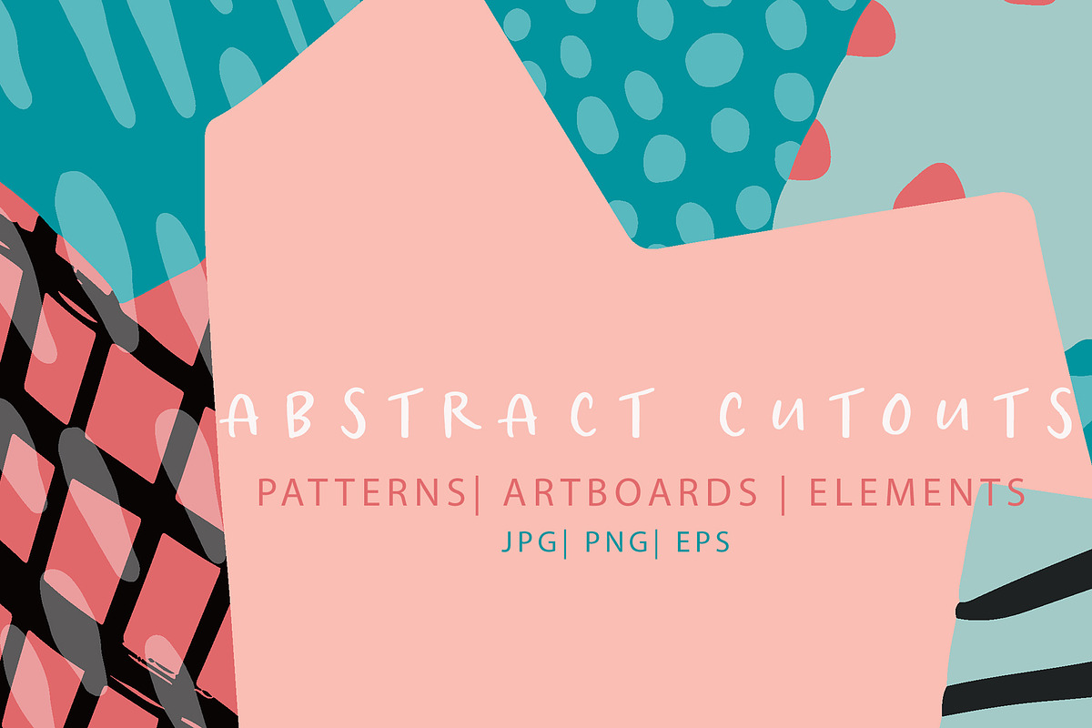Abstract Cutouts Patterns & Elements, a Pattern Graphic by Sweet Fig ...