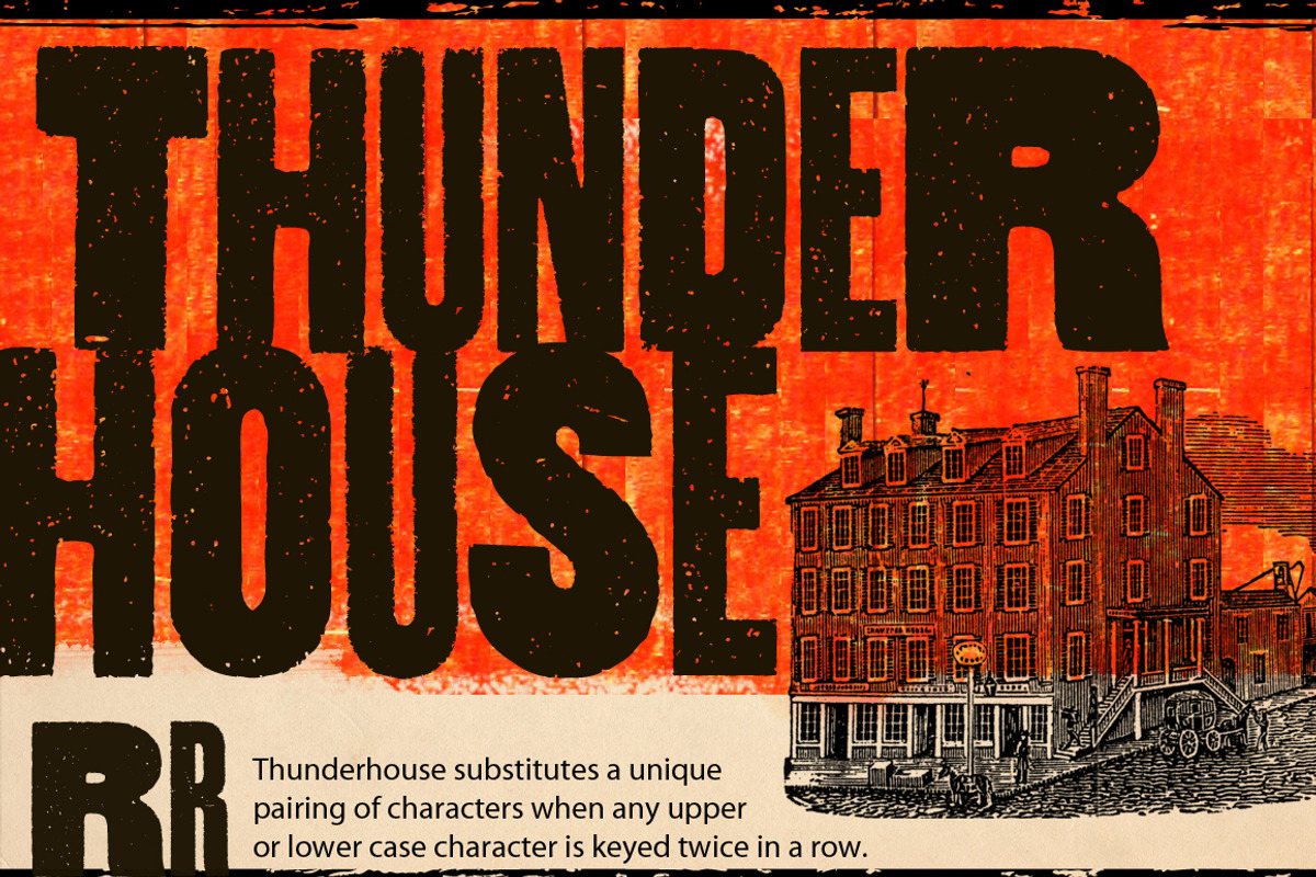Thunderhouse, a Font by Aerotype