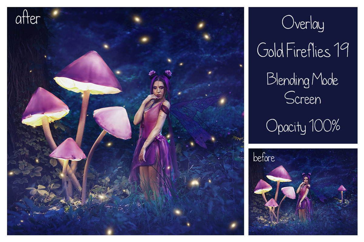 80+ Firefly Overlays, a Texture Graphic by LovePhotoMoment