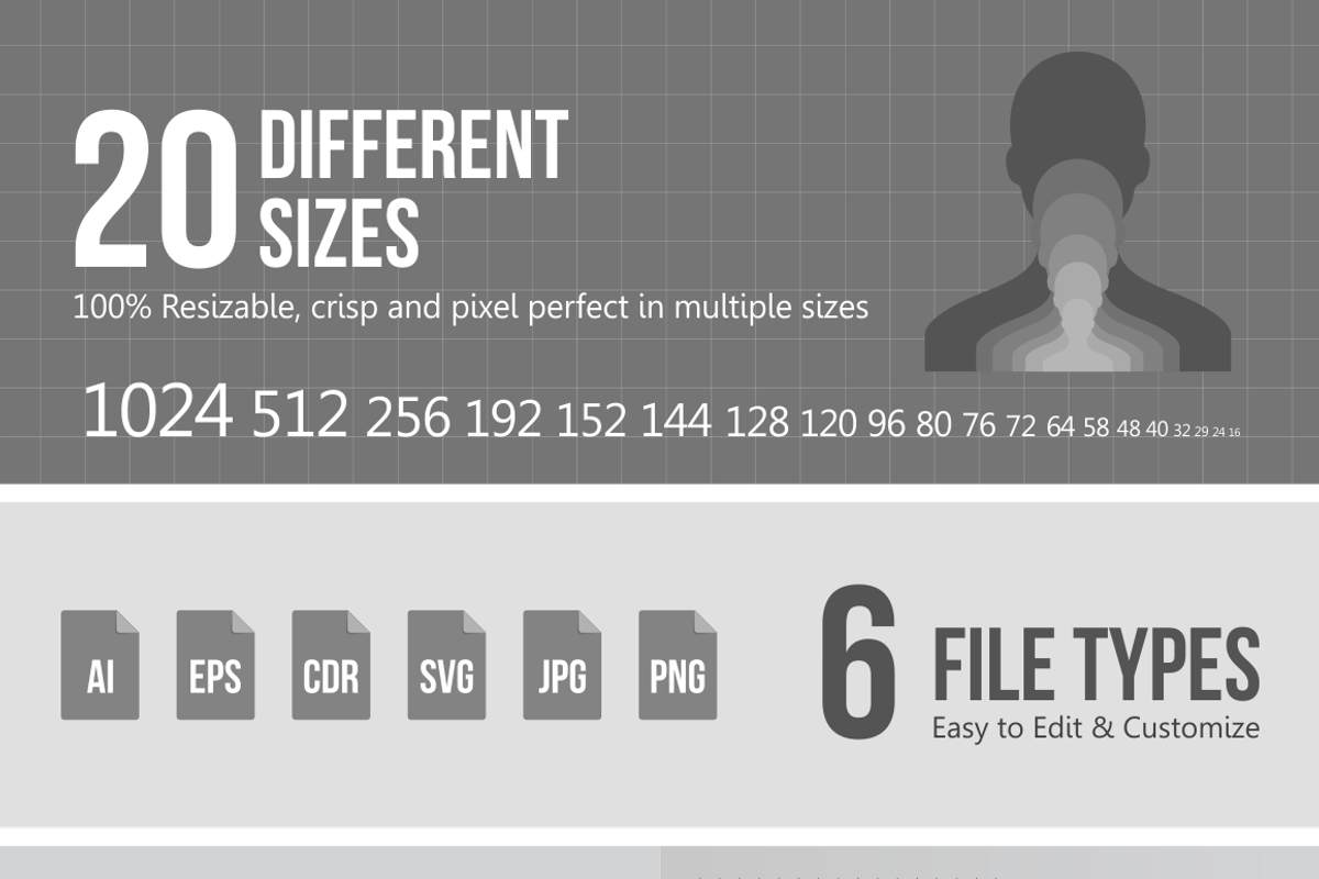 50 Math Symbols Line Icons, an Outline Icon by IconBunny