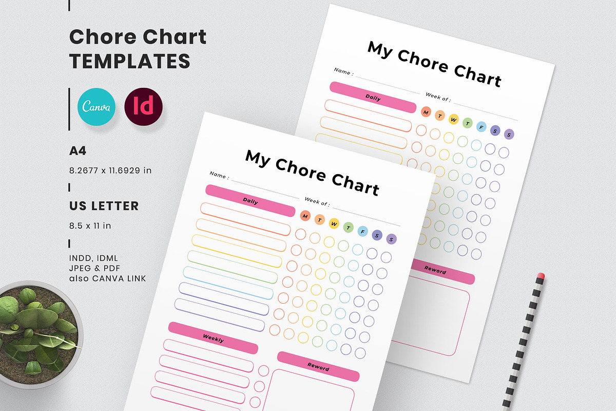 My Chore Chart, a Stationery Template by Amit Debnath