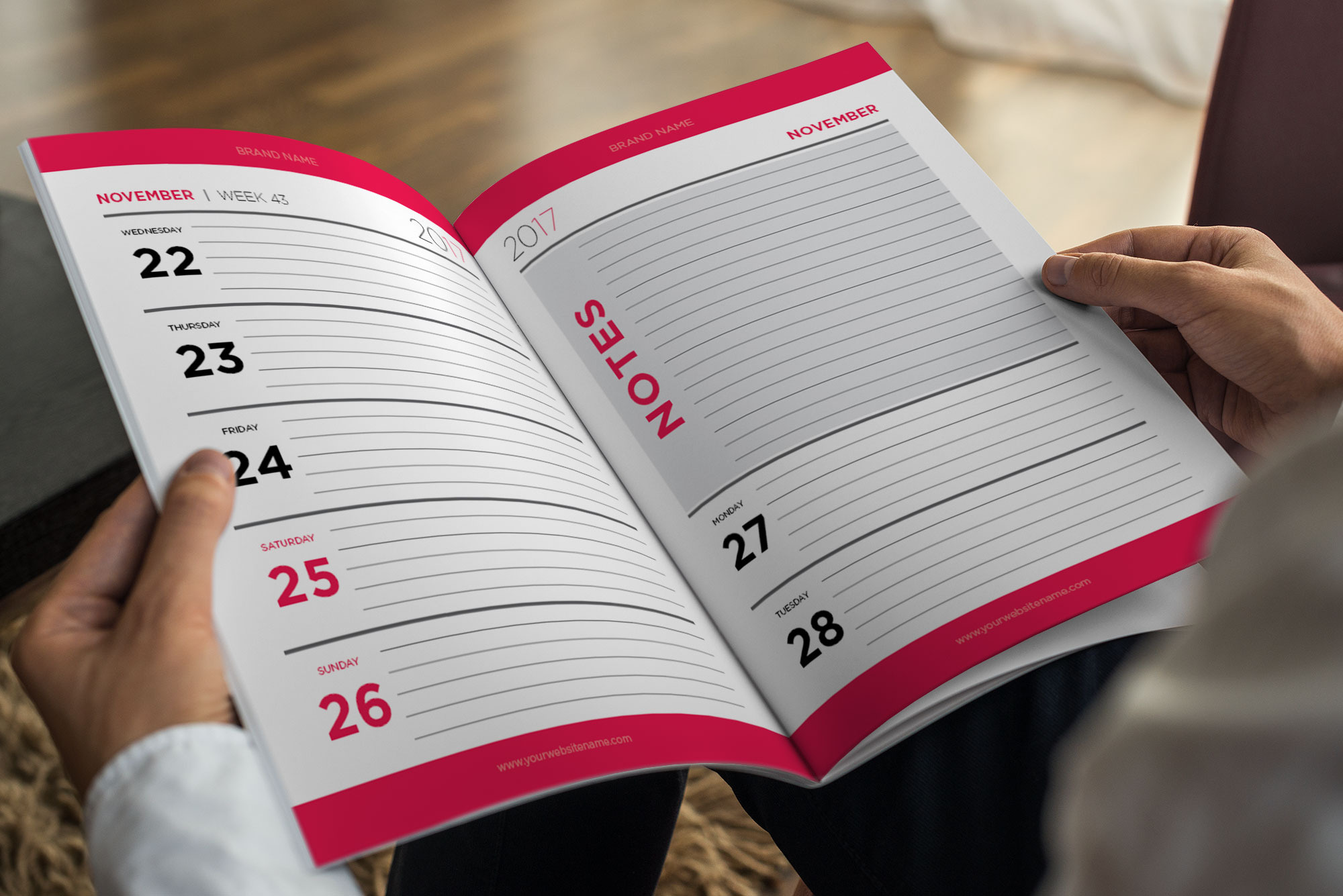 2017 Weekly Calendar-PlannerTemplate, a Stationery Template by Star ...