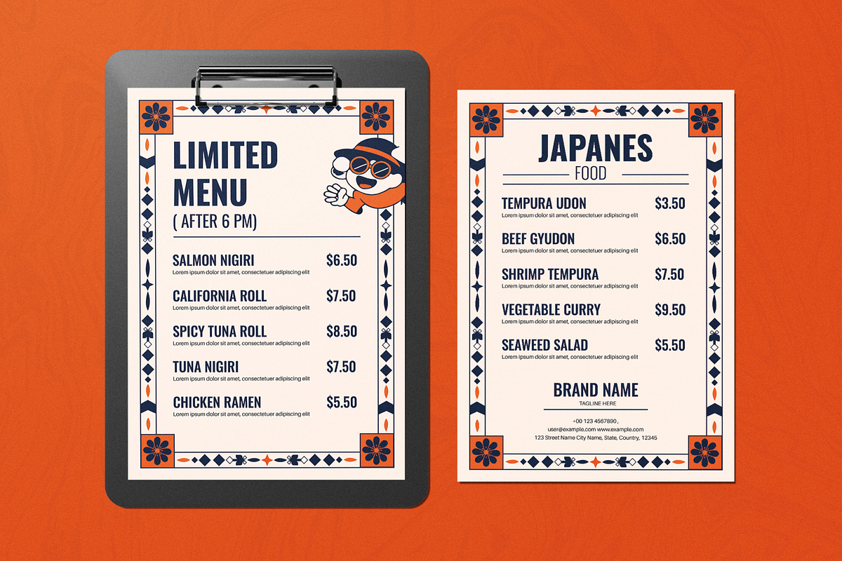Menu Template