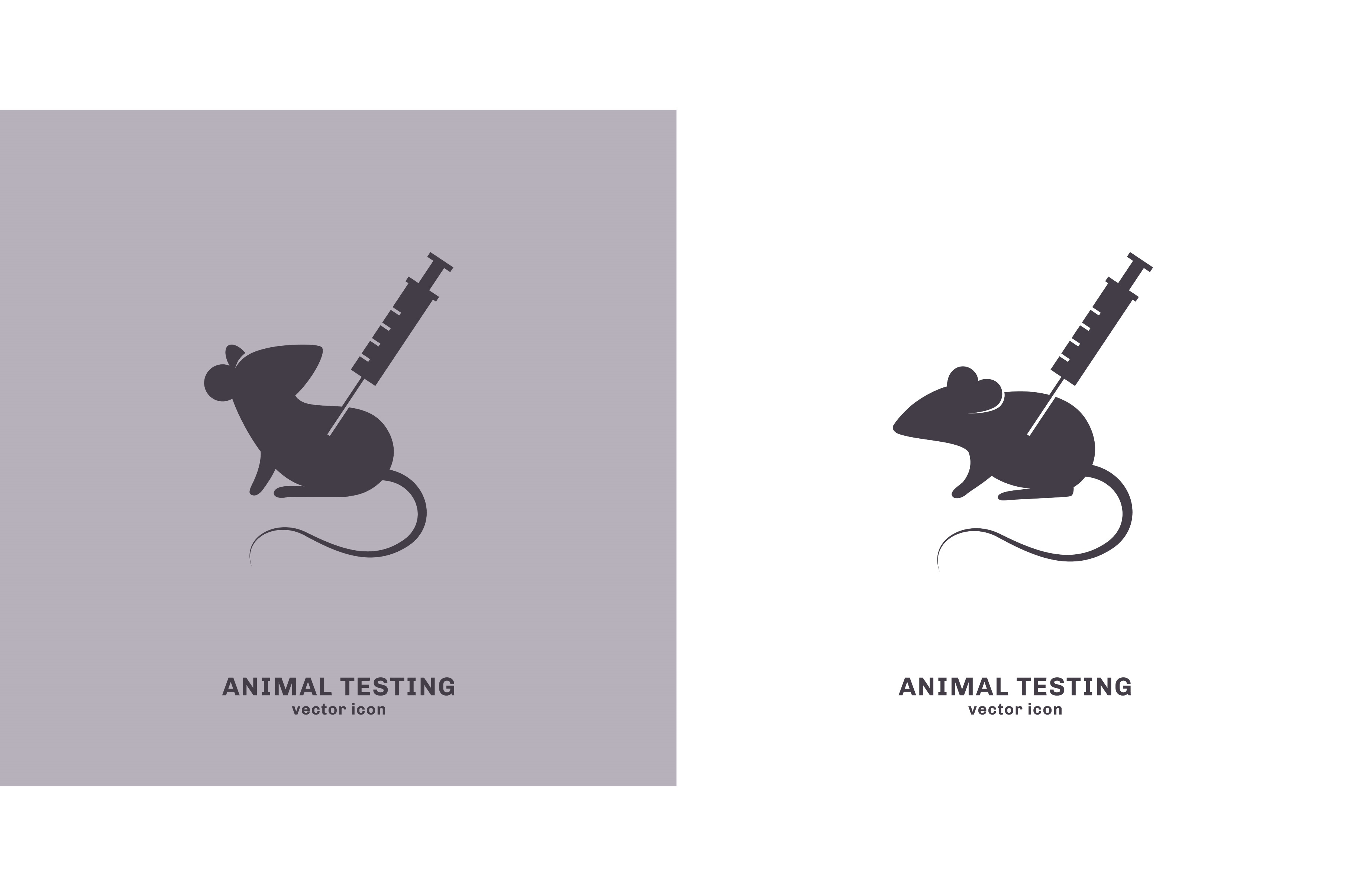Animal testing icon with mouse, an Animal Illustration by kotoffei