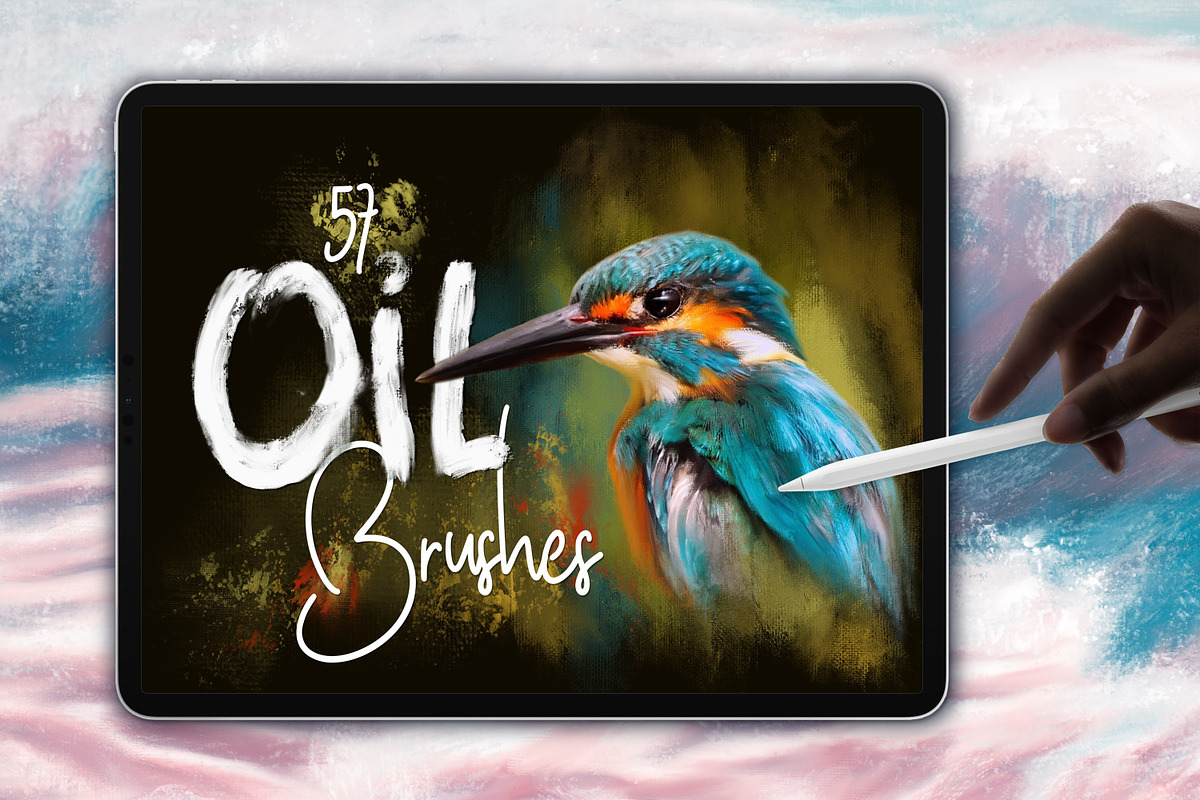 Oil Brushes for Procreate, a Brush Add-On by OlgaRom