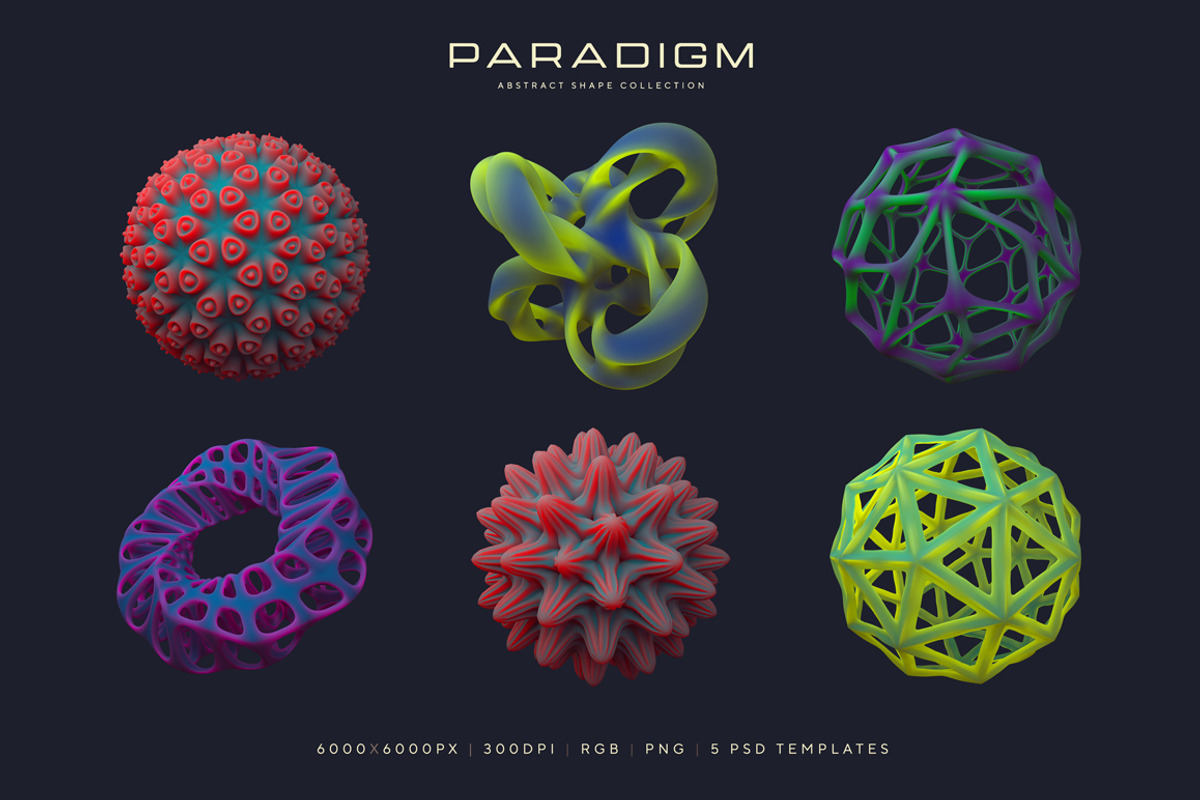 Paradigm Abstract Shapes, an Object Graphic by RuleByArt
