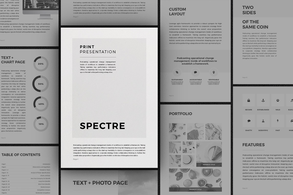Spectre - Vertical Presentation, a Presentation Template by Tugcu ...