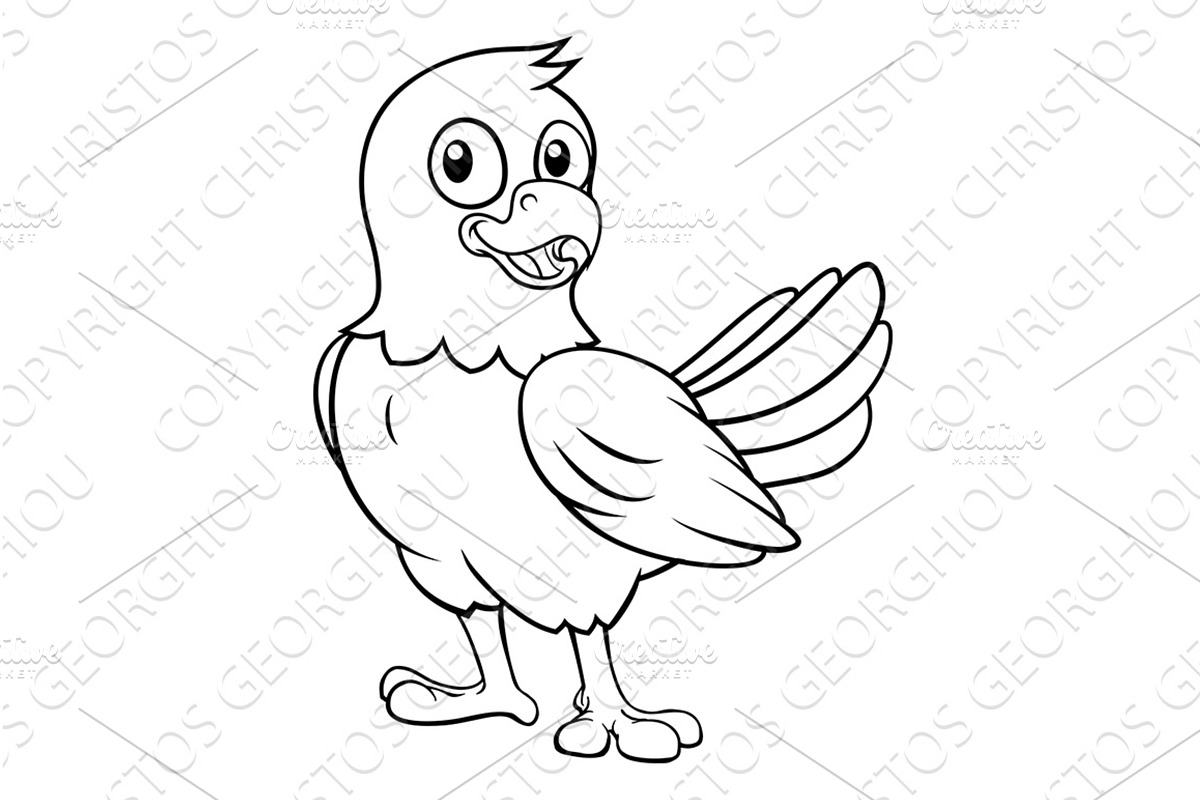 Bald Eagle Hawk Falcon Cartoon, an Animal Illustration by Christos ...