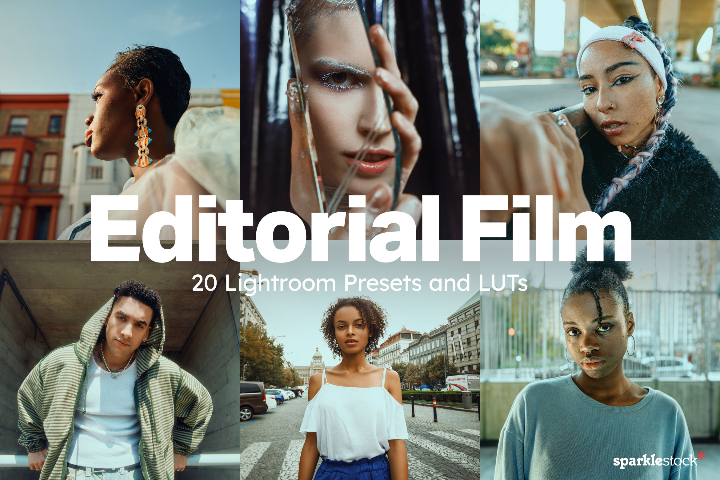 20 Editorial Film Lightroom Presets, a Preset Add-On by SparkleStock