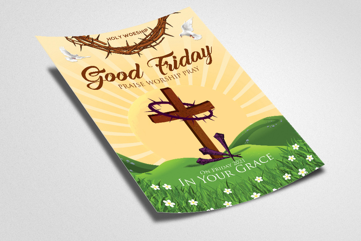 Good Friday Flyer Template, a Flyer Template by Design Up