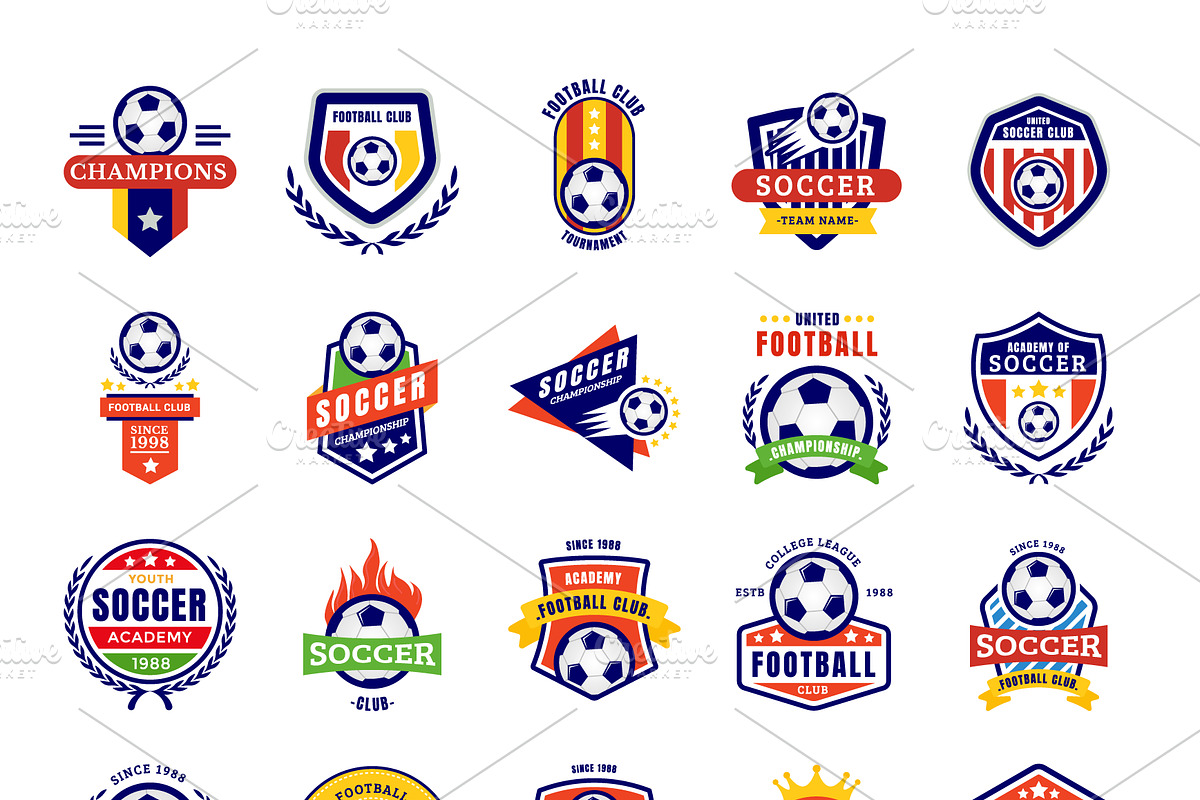Soccer Badges, an Icon by Vectors Market