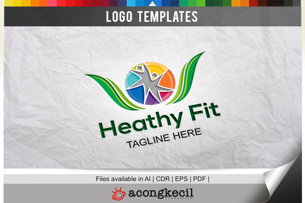Healthy Fitness, a Branding & Logo Template by Acongraphic